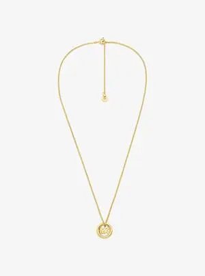 Michael Kors Logo Charm Pendant Necklace