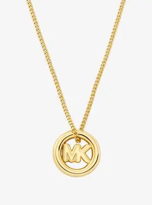 Michael Kors Logo Charm Pendant Necklace