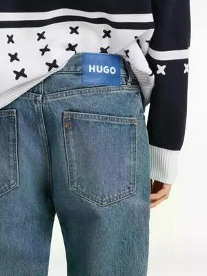 Hugo Five-pocket Jeans With Faded Wash