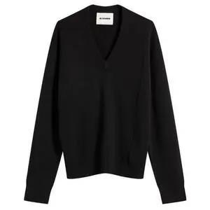 JIL SANDER Wool Cashmere V-neck Jumper