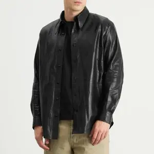 Amiri Lightweight Leather Overshirt