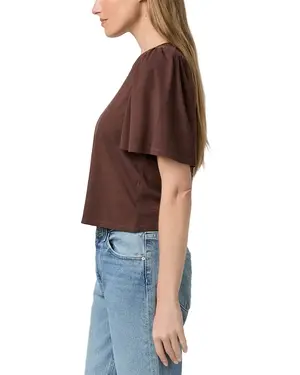 Paige Sigrid Puff Sleeve Tee - Tamarind