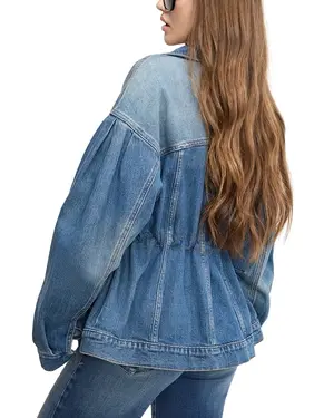 Good American Barrel Sleeve Denim Jacket