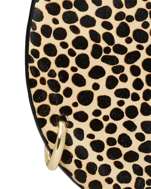 Tory Burch Pierced Printed Calf Hair Shoulder Bag
