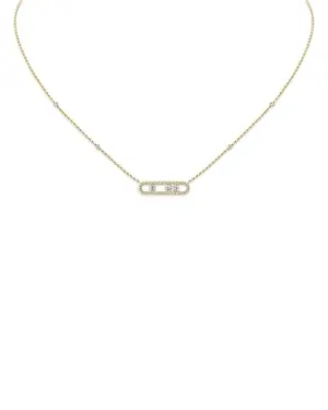 Messika Diamond And Baby Move Pavé Necklace - Gold