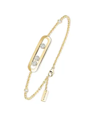 Messika Diamond And 18k Baby Move Bracelet - Gold