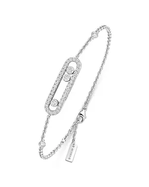 Messika Diamond Baby Move Pave Bracelet - White Gold