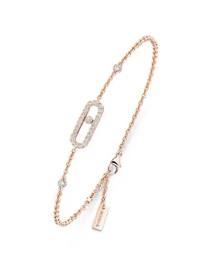 Messika Diamond Move Uno Pave Bracelet - Pink Gold
