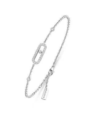 Messika Diamond Move Uno Pave Bracelet - White Gold