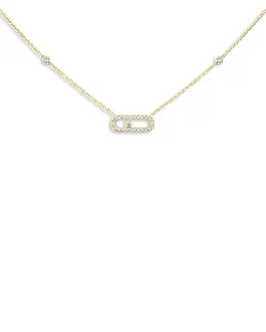 Messika Diamond Move Uno Pavé Necklace Gold
