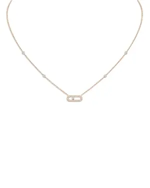 Messika Diamond And Necklace - Pink Gold