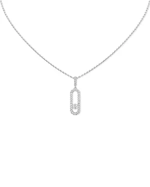 Messika Diamond And 18k Gold Necklace - White Gold