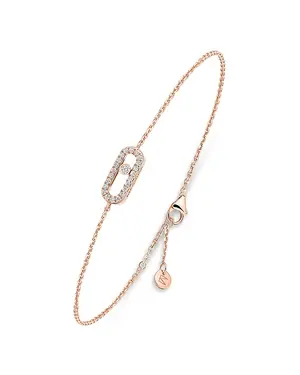 Messika Diamond Pavé Bracelet In 18k - Pink Gold