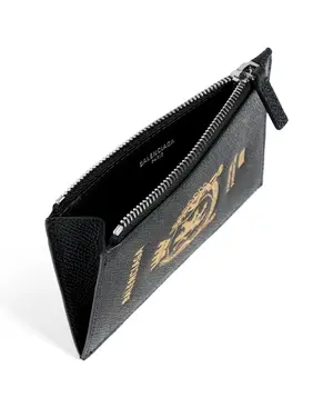 Balenciaga Passport Long Coin And Card Holder - Black