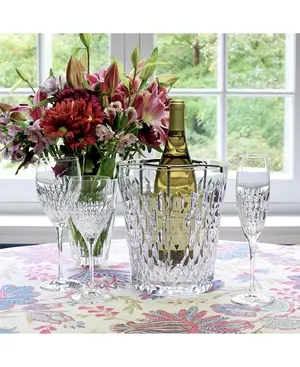 WILLIAM YEOWARD CRYSTAL Merle Champagne Bucket With Bottle Holder