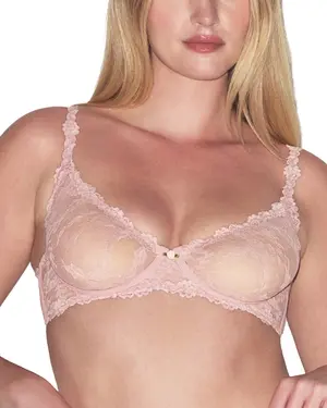 SKIMS Stretch Floral Lace Bra - Morganite