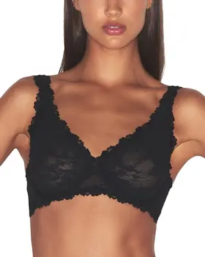 SKIMS Stretch Floral Lace Bra Soot
