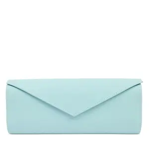 RAPPORT LONDON Victoria Leather Jewelry Roll - Aqua