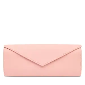 RAPPORT LONDON Victoria Leather Jewelry Roll - Pastel Pink