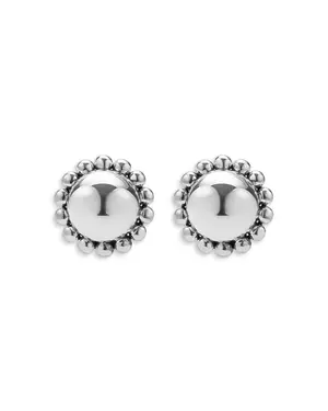 Lagos Sterling Caviar Bubbly Stud Earrings
