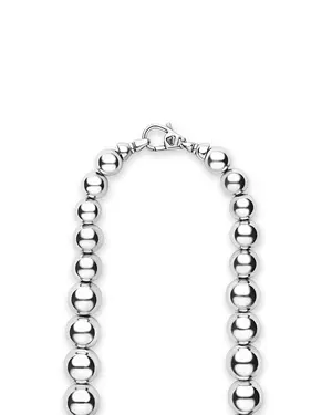 Lagos Sterling Caviar Bubbly Graduated Bead Collar Necklace