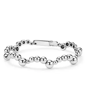 Lagos Sterling Caviar Bubbly Beaded Scallop Bracelet - Silver