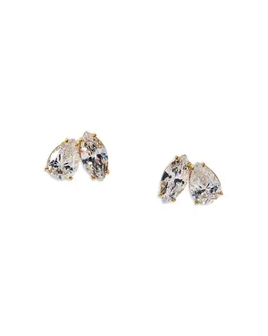Nadri Everleigh Cubic Zirconia Stud Earrings - Gold
