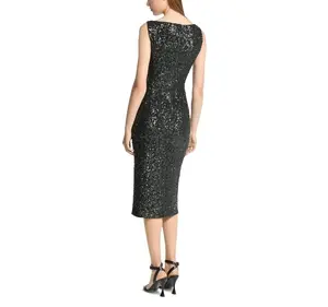 Michael Kors Portrait Sequin Sheath Dress