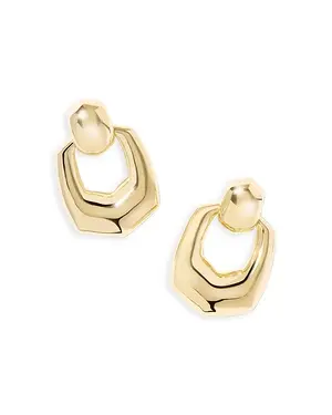 Kendra Scott Kaitlin Open Form Earrings - Gold