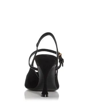 Dolce & Gabbana Suede And Leather Slingbacks