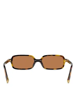 Miu Miu Rectangle Sunglasses, 51mm