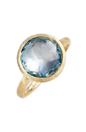 Marco Bicego Stackable Semiprecious Stone Ring - Yellow Gold/blue Topaz