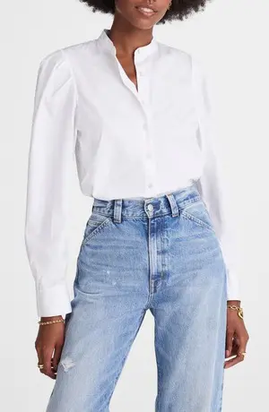 Madewell Band Collar Shirts For Women