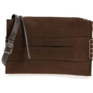 JW Anderson Loafer Suede Messenger Bag - Brown 600