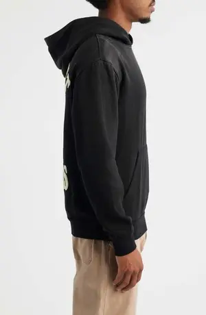 MARKET Smiley® Upside Down Lockup Hoodie - Jet Black