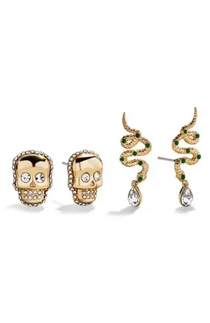 Baublebar Venom & Vibes Earring Set By - Gold