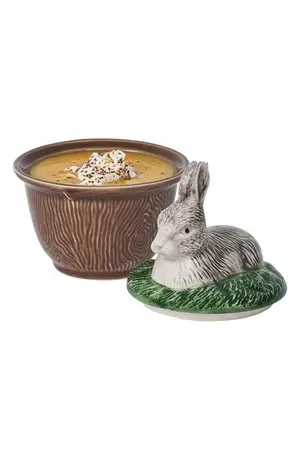 JULISKA Forest Walk Rabbit Covered Bowl