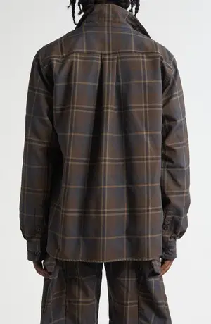 Sacai Plaid Shirt Jacket