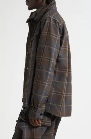 Sacai Plaid Shirt Jacket
