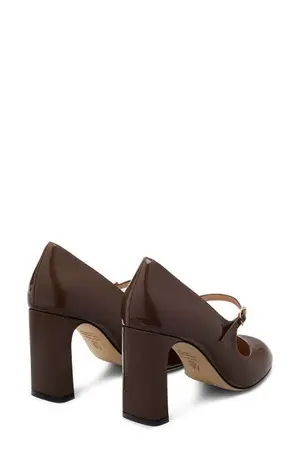 STUART WEITZMAN Babette Mary Jane 85 Pump - Walnut