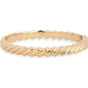 Ettika Twisted Stacking Bangle - Gold