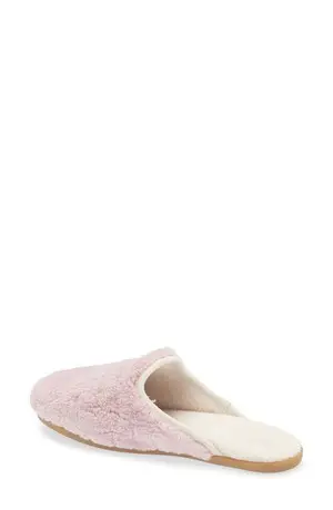 Olukai Hale Slip-on Genuine Shearling Mule - Dusty Pink/tapa