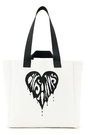 ALLSAINTS Izzy Heart Tote - White