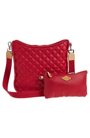 Mz Wallace Quilted Nylon Box Crossbody Bag