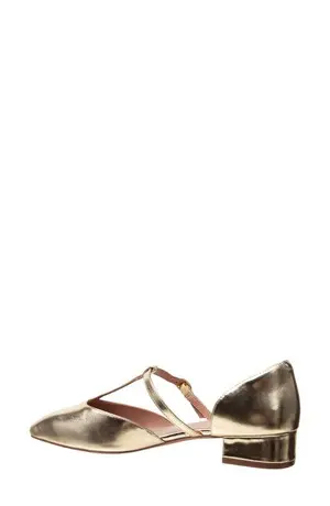 Linea Paolo Coralee Leather Mary Jane Pumps - Dark Gold