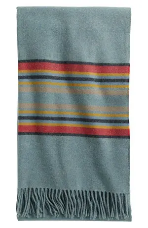 Pendleton 5th Avenue Throw Blanket - Green Heather