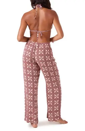 Roxy Batik Bloom Print Cover-up Pants