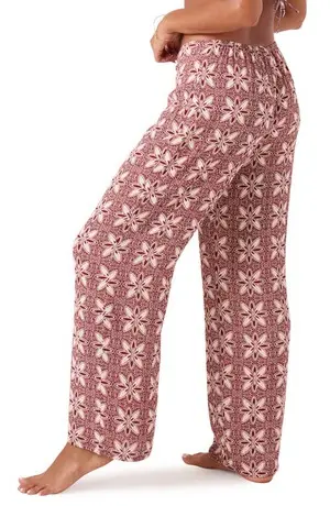 Roxy Batik Bloom Print Cover-up Pants