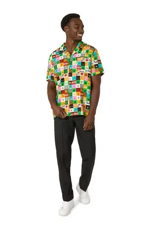 Opposuits Digital Check Camp Shirt