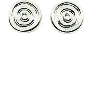 Fry Powers Sun Powers Saucer Earrings - Silver